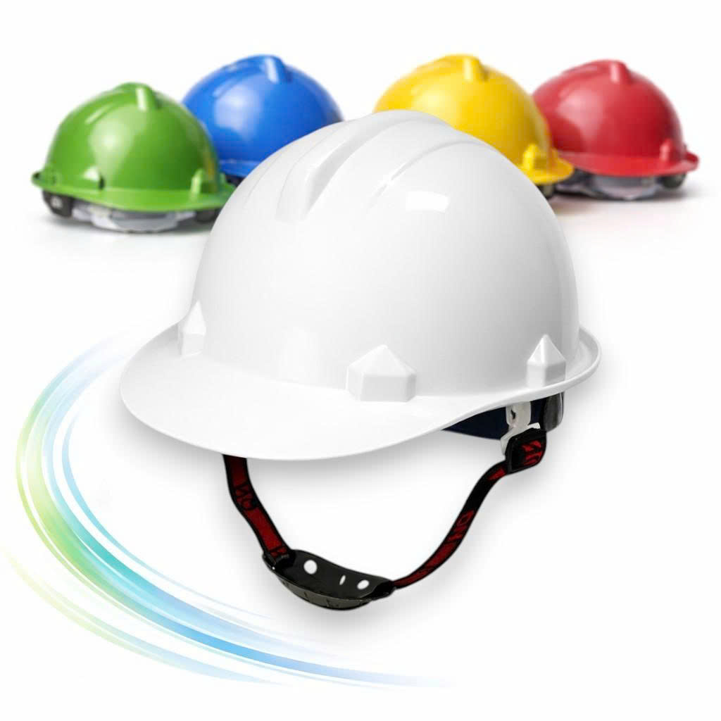 Sỉ- Lẻ Mũ bảo hộ Lao Động Nhựa núm vặn quai chun có xốp Nhật Quang N40